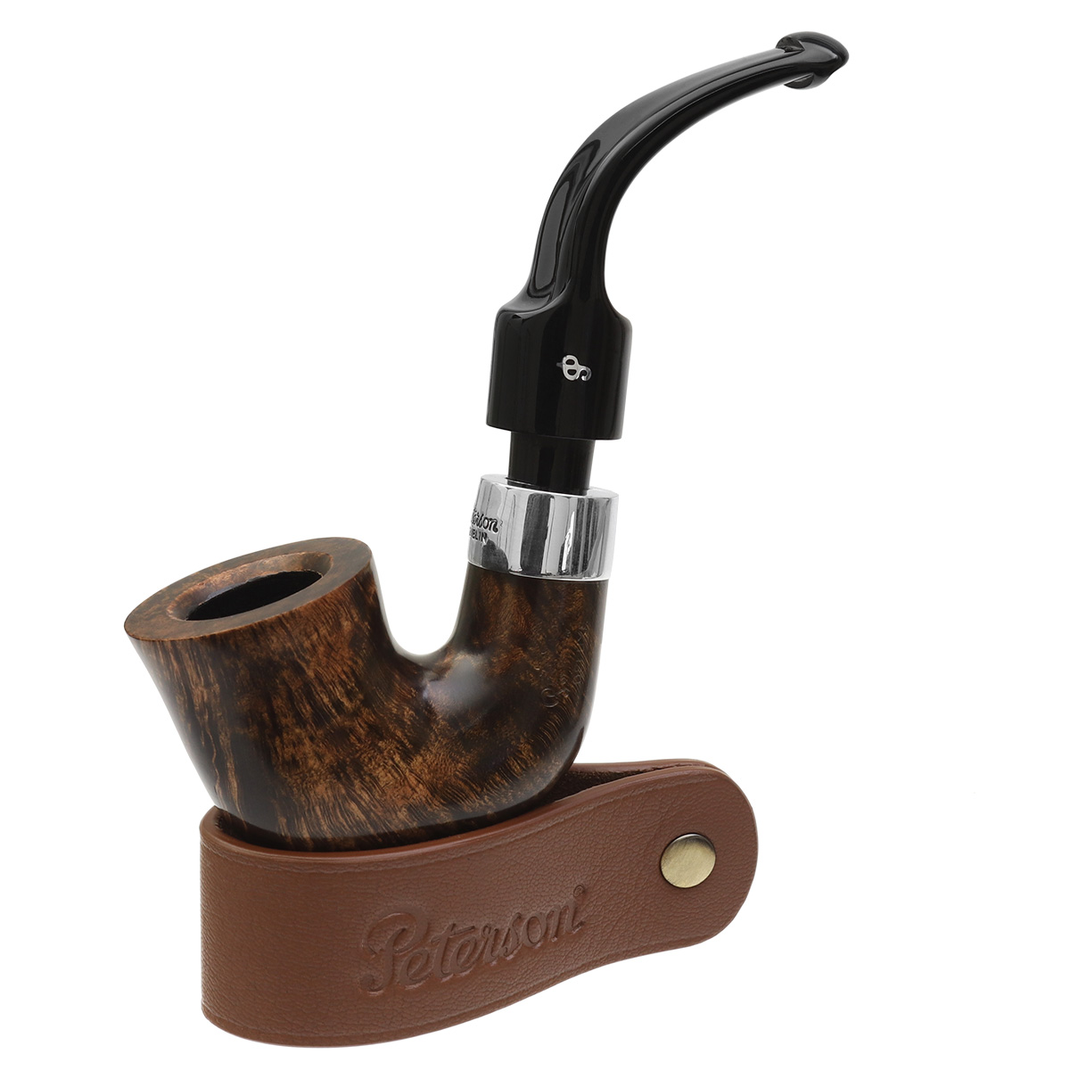 Peterson Grafton Leather Pipe Stand | Smokingpipes.com