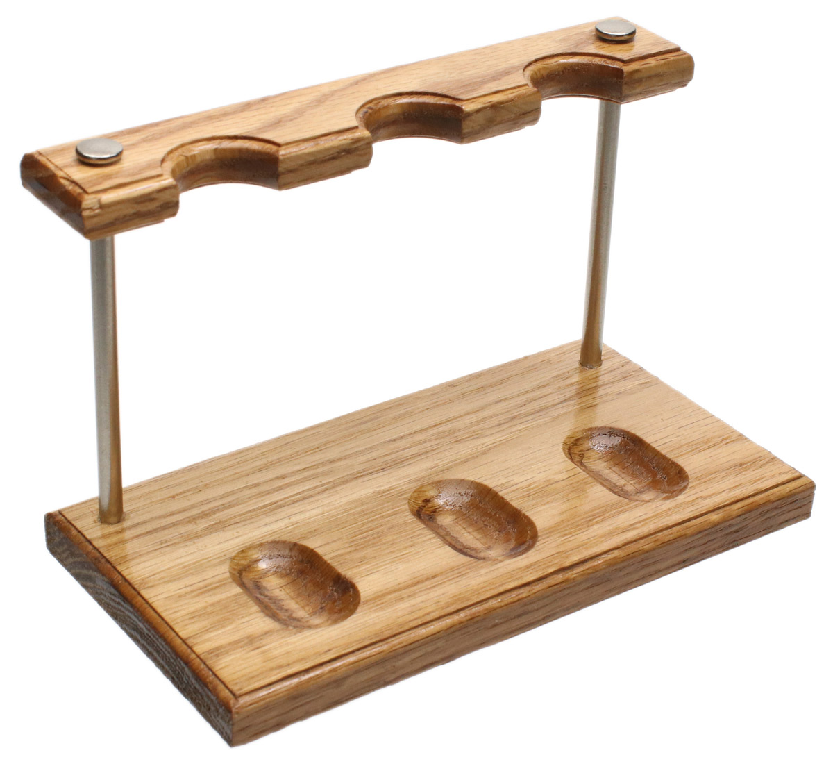 Red Oak 3 Pipe Stand - Dove Woodworks | Smokingpipes.com