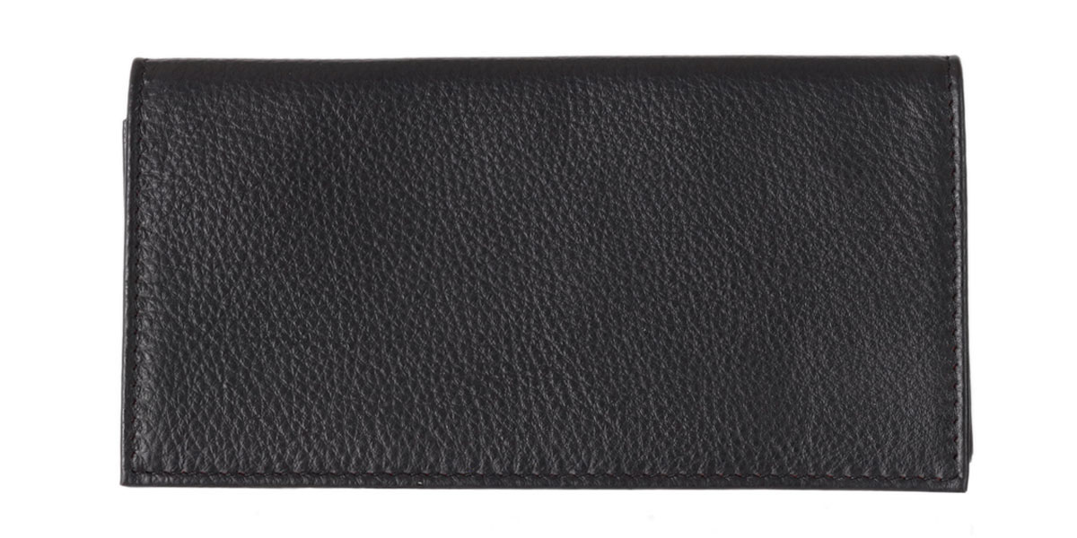 Leather Rollup Tobacco Pouch Black | Smokingpipes.com