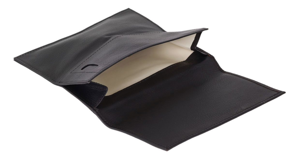 Leather Rollup Tobacco Pouch Black | Smokingpipes.com