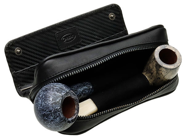 2-Pipe Bag Black - Chacom | Smokingpipes.com