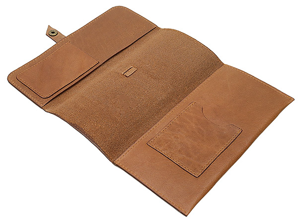 Leather Roll Up Pouch Camouflage - Havana | Smokingpipes.com