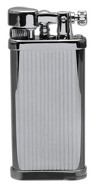 Old Boy Chrome Pinstripe Pipe Lighter - IM Corona