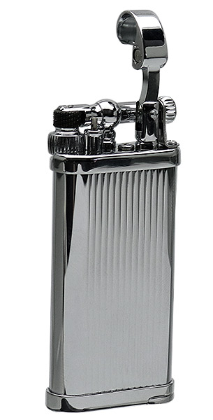 Old Boy Chrome Pinstripe Pipe Lighter - IM Corona