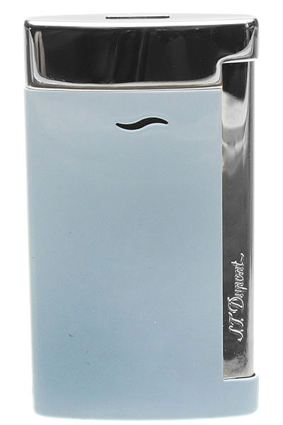 Slim 7 Lighter Baby Blue and Chrome - S.T. Dupont