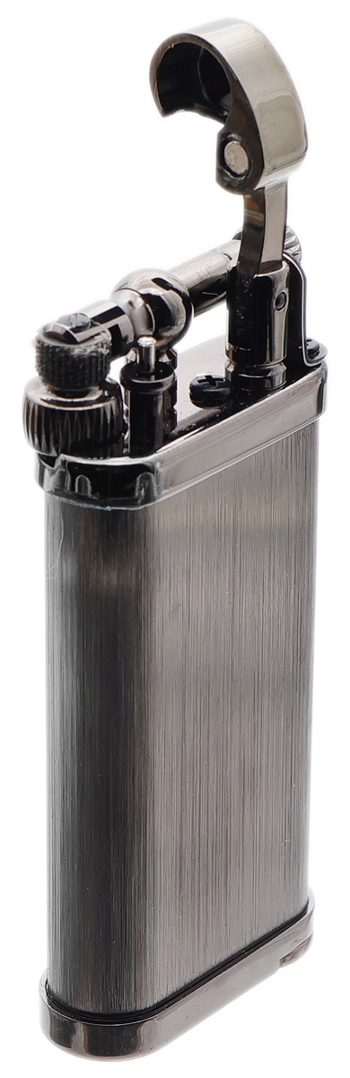 Old Boy Brushed Gunmetal Pipe Lighter - IM Corona