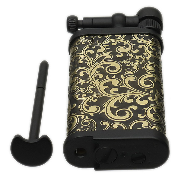 Old Boy Matte Black Arabesque Lighter - IM Corona