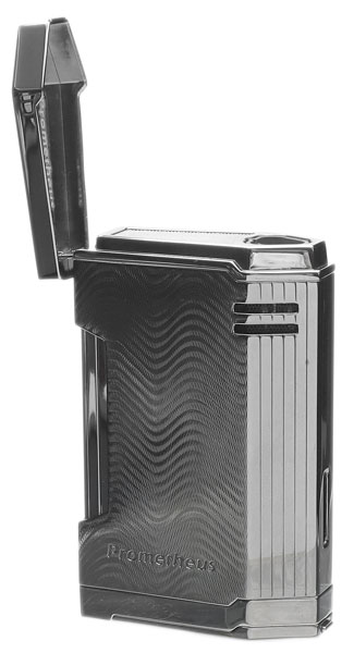Magma T Wave Lighter Gunmetal - Prometheus | Smokingpipes