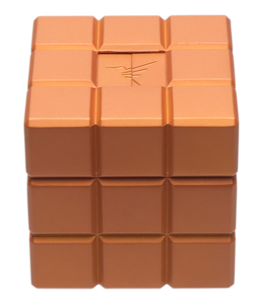 Heritage Cube Lighter Orange - Colibri | Smokingpipes.com