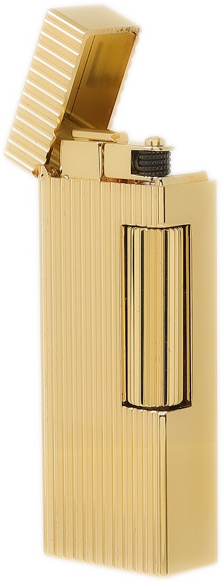 Rollagas Lines Gold Plate Lighter - Dunhill | Smokingpipes