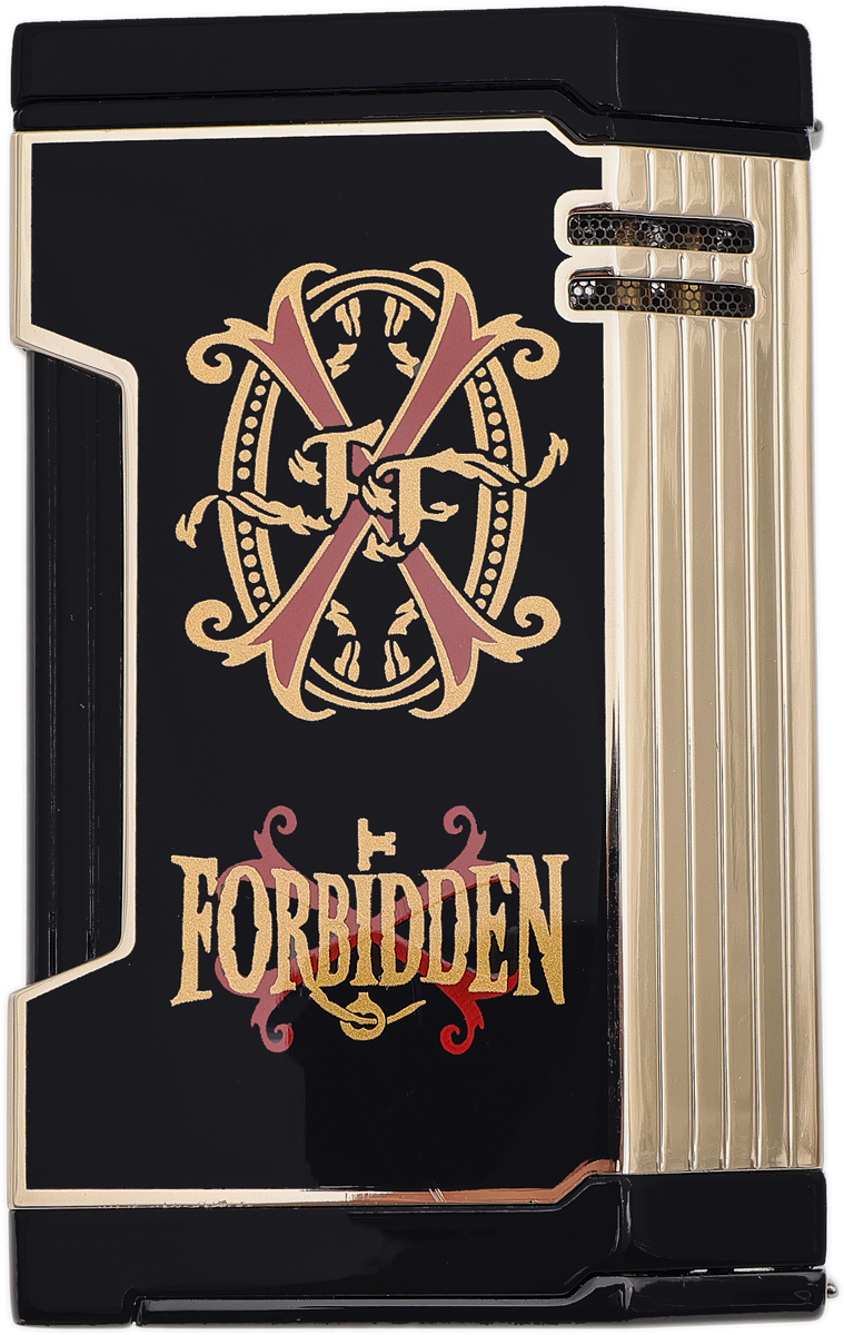 Magma T Black Lacquer and Gold Lighter - Prometheus