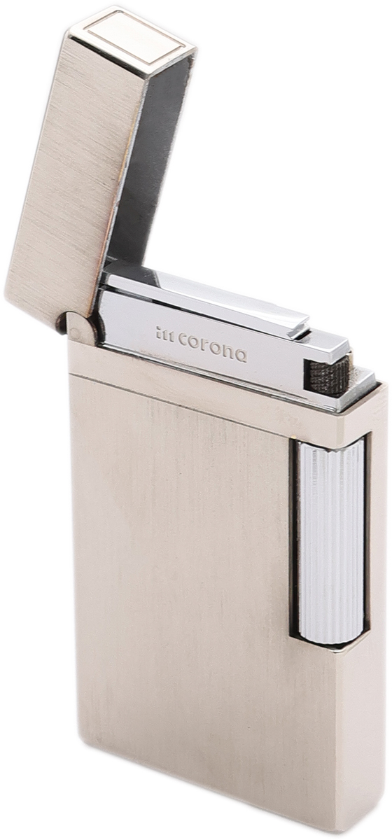 Double Corona Chrome Hairline Cigar Lighter- IM Corona
