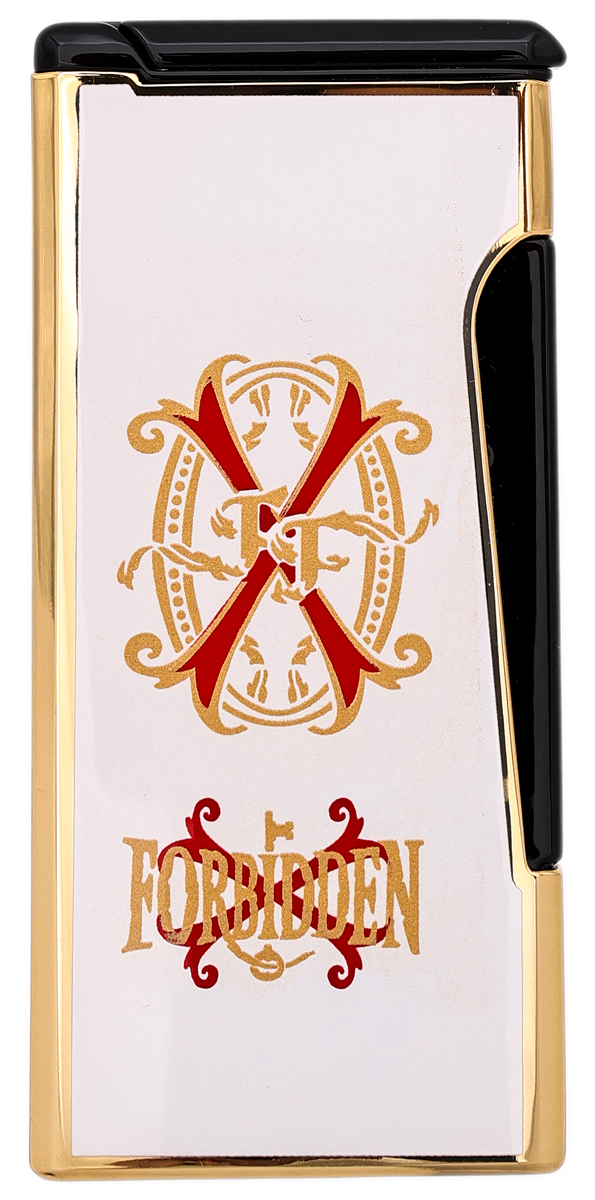 Retro Flint White on Gold Lacquer Lighter - Prometheus