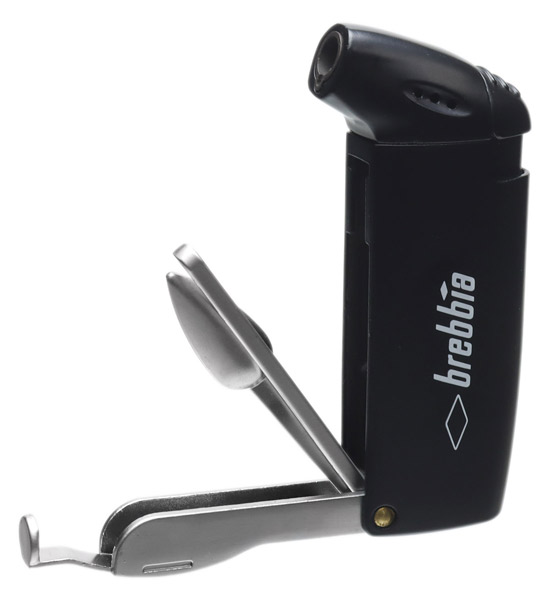 Bowl Flame Pipe Lighter Black - Brebbia | Smokingpipes.com