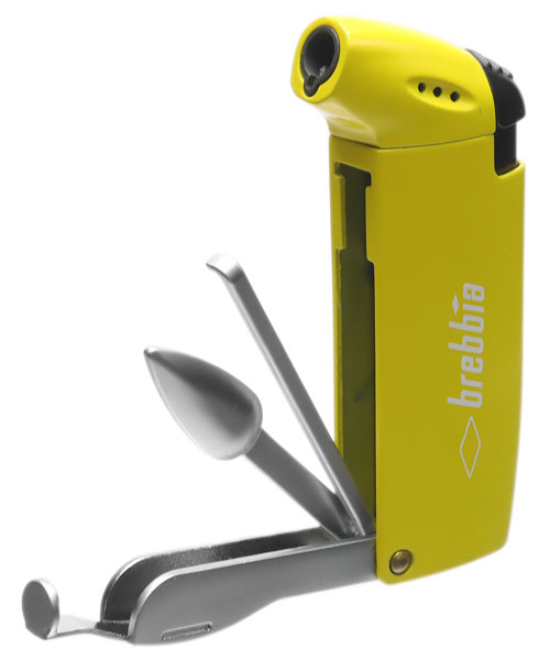 Bowl Flame Pipe Lighter Yellow - Brebbia | Smokingpipes.com