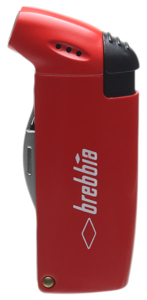 Bowl Flame Pipe Lighter Red - Brebbia | Smokingpipes.com