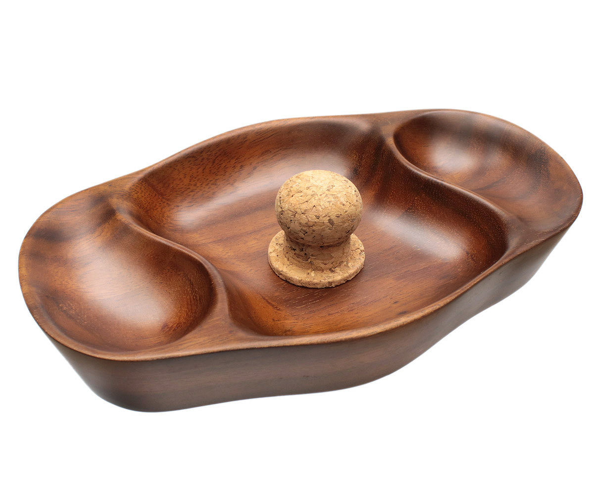 Cork Knocker Wooden Ashtray - Briar and Oak | Smokingpipes.com