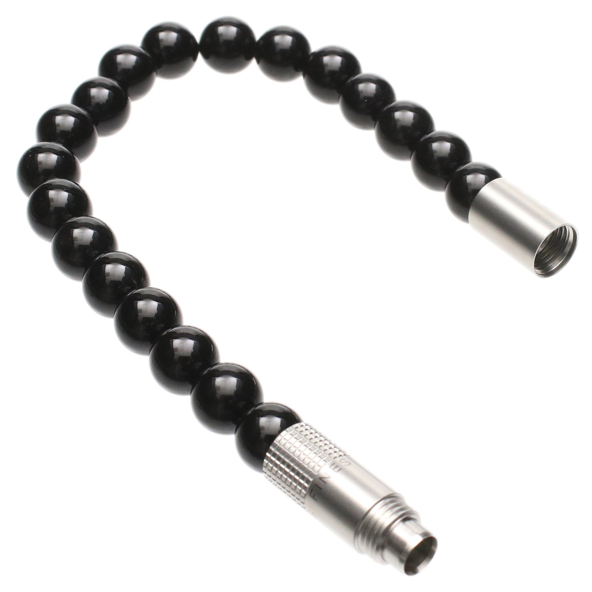 Punch Bracelet Stainless Steel Onyx Small - Les Fines Lames