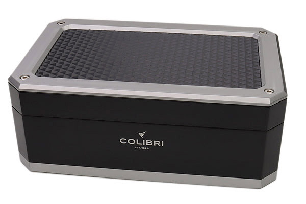 Rally Humidor Black and Silver - Colibri | Smokingpipes.com