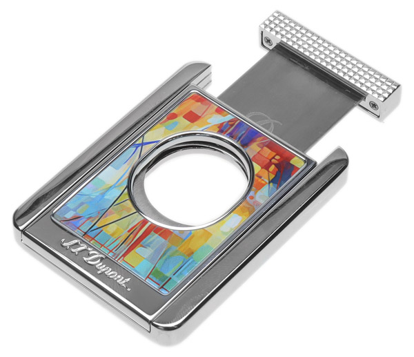 Cigar Cutter Stand Graffiti Multicolor Chrome - S.T. Dupont