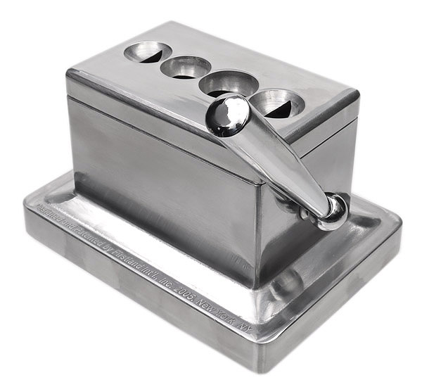 Multi Cut 4 Hole Cutter Chrome - Cigar Accessories