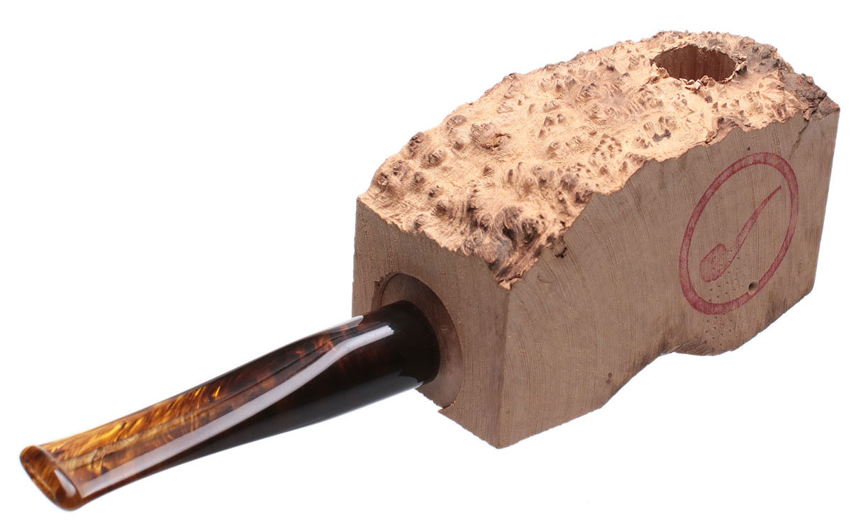 Plateau Briar Pipe Kit Amber Acrylic Stem-Straight | Smokingpipes.com