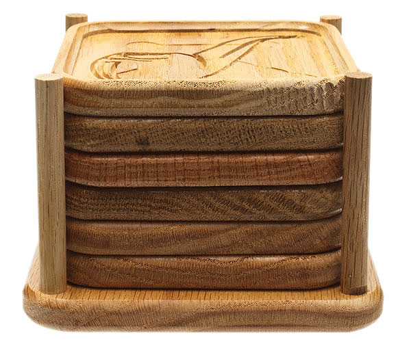 Red Oak Pipe Coaster Set - Gifts | Smokingpipes.com