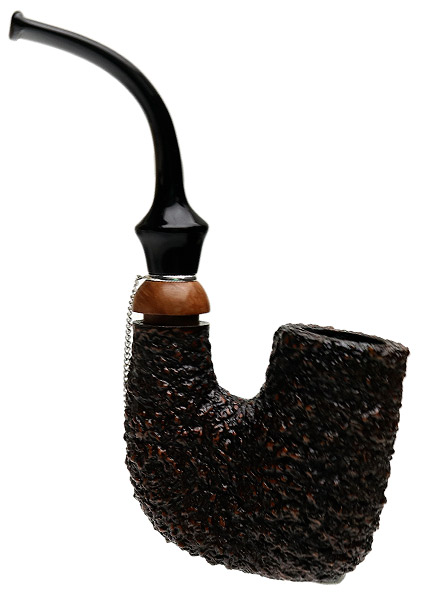 Brebbia Oom Paul Rusticated with Cap (9mm) | Buy Brebbia Tobacco Pipes ...