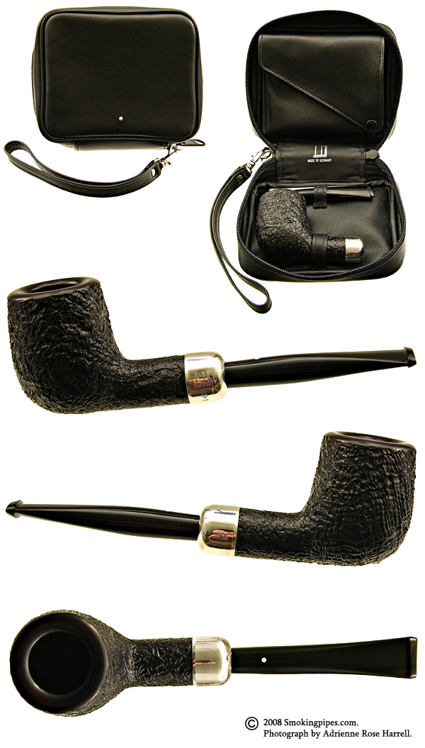 Dunhill Shell Briar (4103) with Silver Army Mount, Tamper and Carrying ...