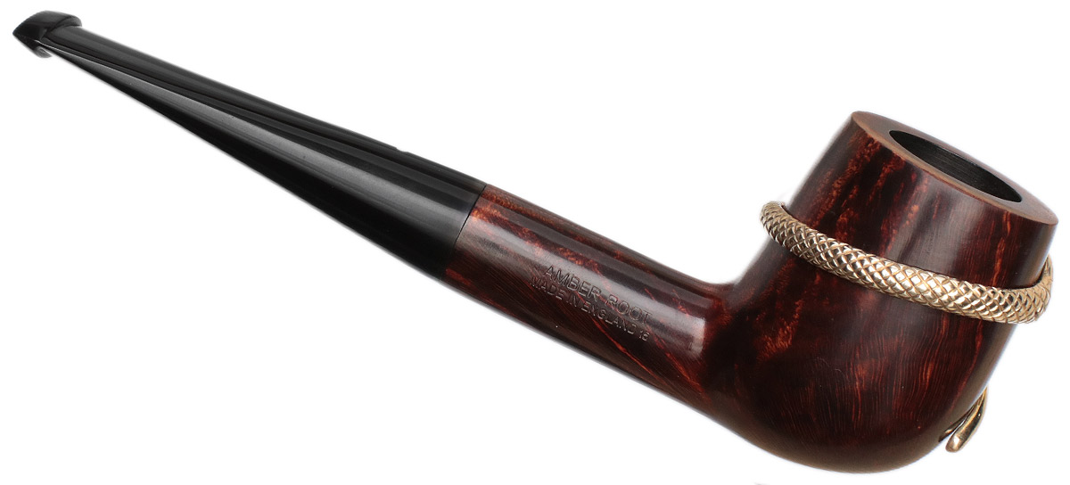 Dunhill Snake Pipe Amber Root with Gold and Diamonds (4103) (2015)