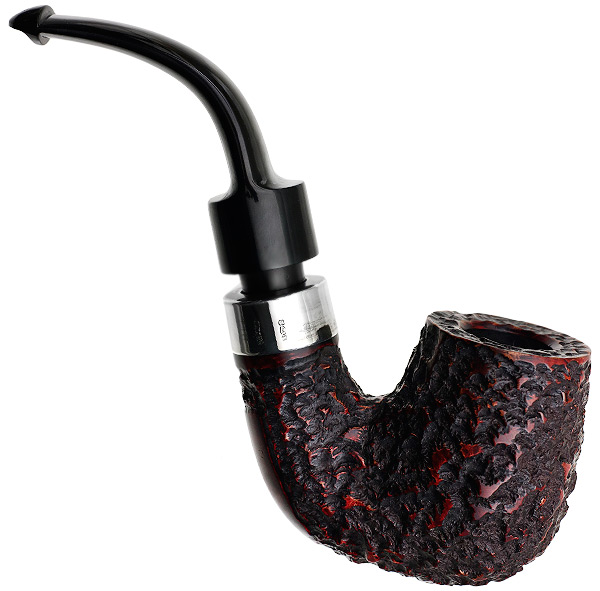 Peterson: House Pipe Rusticated Bent P-Lip Tobacco Pipe