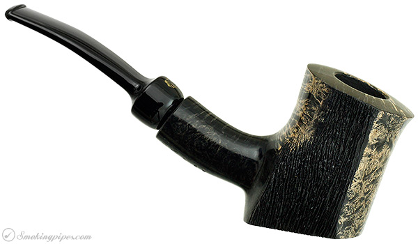 Winslow: Crown Partially Rusticated Cherrywood (Viking) Tobacco Pipe