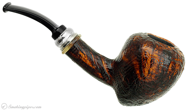 Neerup: Classic Sandblasted Bent Acorn (2) Tobacco Pipe