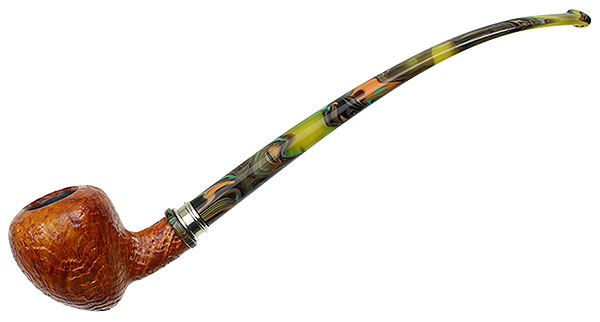 Neerup Classic Sandblasted Bent Acorn Churchwarden (2)
