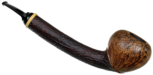 Lars Ivarsson Partially Sandblasted Long Shank Acorn with Boxwood (0517)