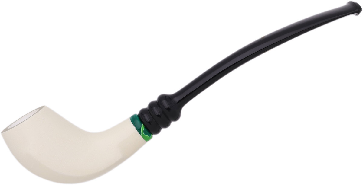 I.M.P. Meerschaum Smooth Horn (with Case and Extra Stem)