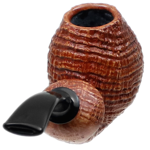 Lasse Skovgaard: Sandblasted Bent Brandy Tobacco Pipe
