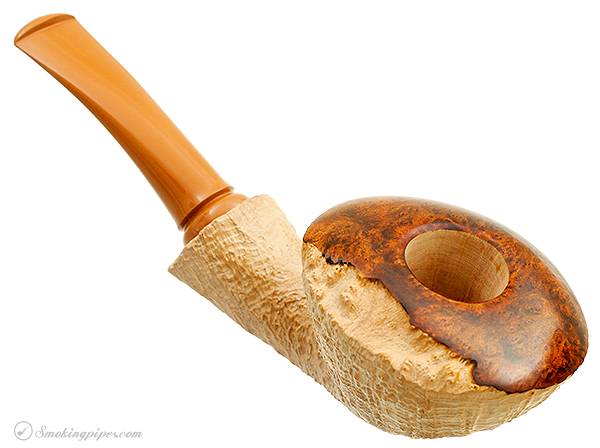 Il Duca: Duca Sandblasted Bent Dublin (D1) Tobacco Pipe