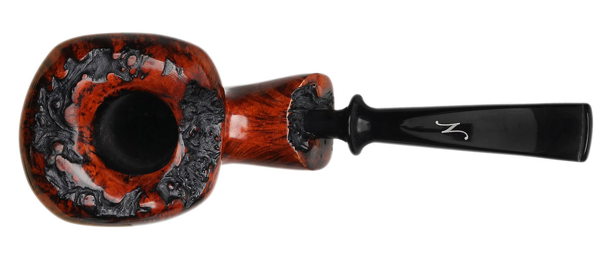 Nørding: Orange Grain Freehand Sitter (Oversized) Tobacco Pipe