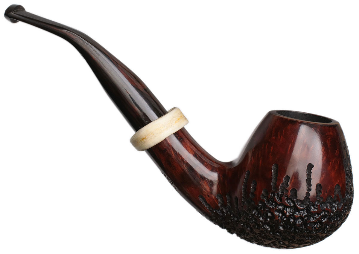 Nørding: Hunting Pipe Partially Rusticated Elk (2007) Tobacco Pipe