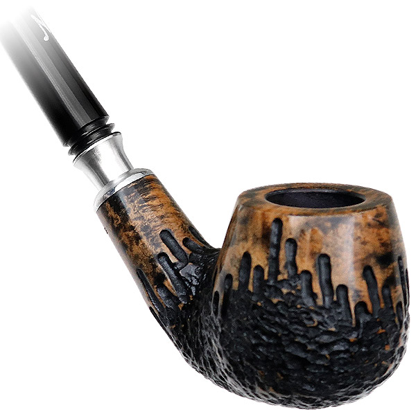 Nørding: Partially Rusticated Churchwarden Tobacco Pipe