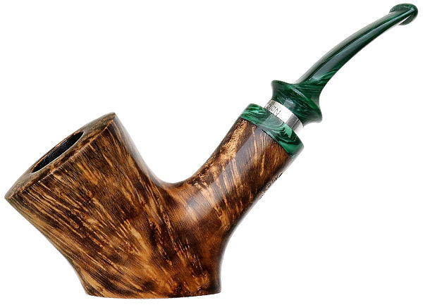 Nording: Classic Smooth Bent Dublin Sitter with Silver (12) Tobacco Pipe