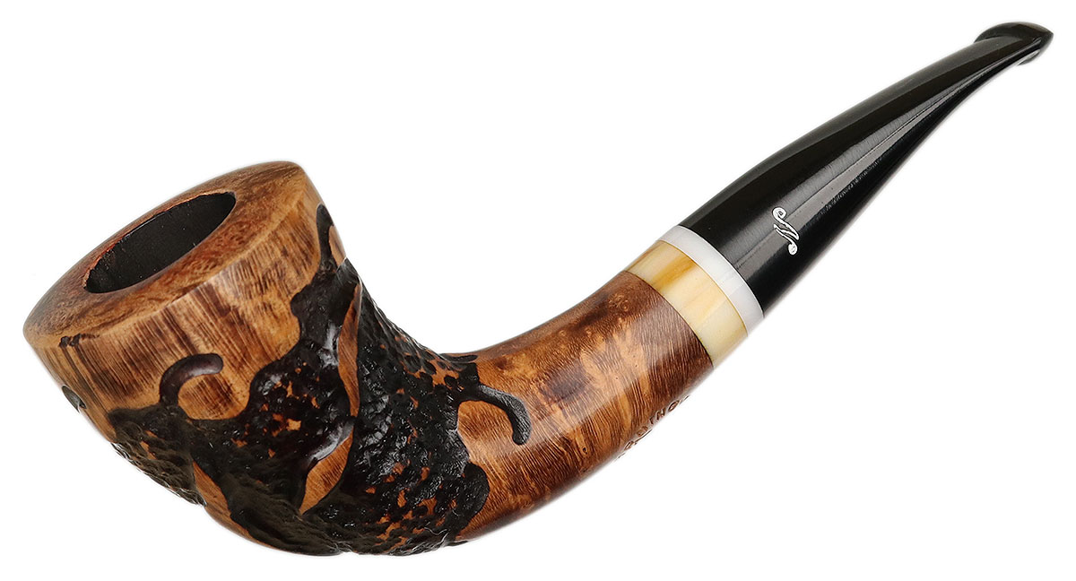 Nørding: Hunting Pipe Partially Rusticated Wood Pigeon (2017) Tobacco Pipe