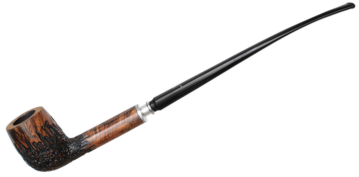 Nørding: Partially Rusticated Churchwarden Tobacco Pipe