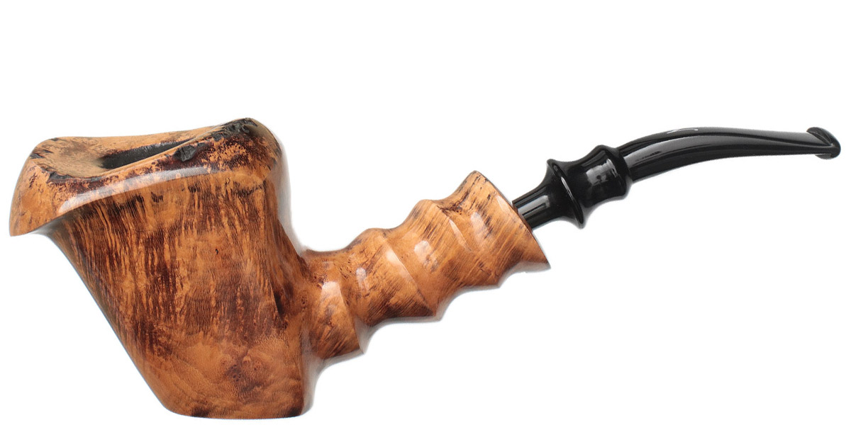 Nording: Black Grain Freehand Sitter (Oversized) Tobacco Pipe