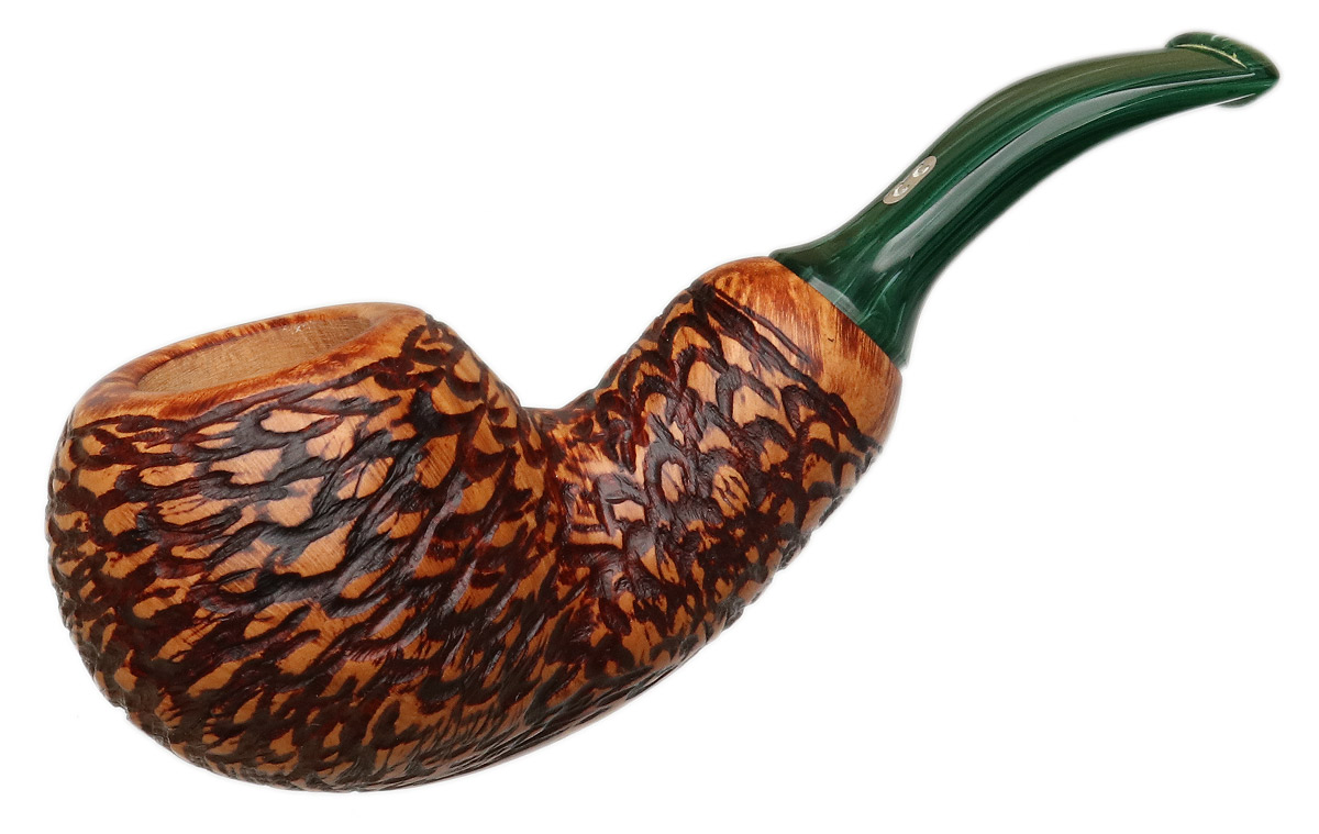Chacom Rusticated Bent Apple Reverse Calabash
