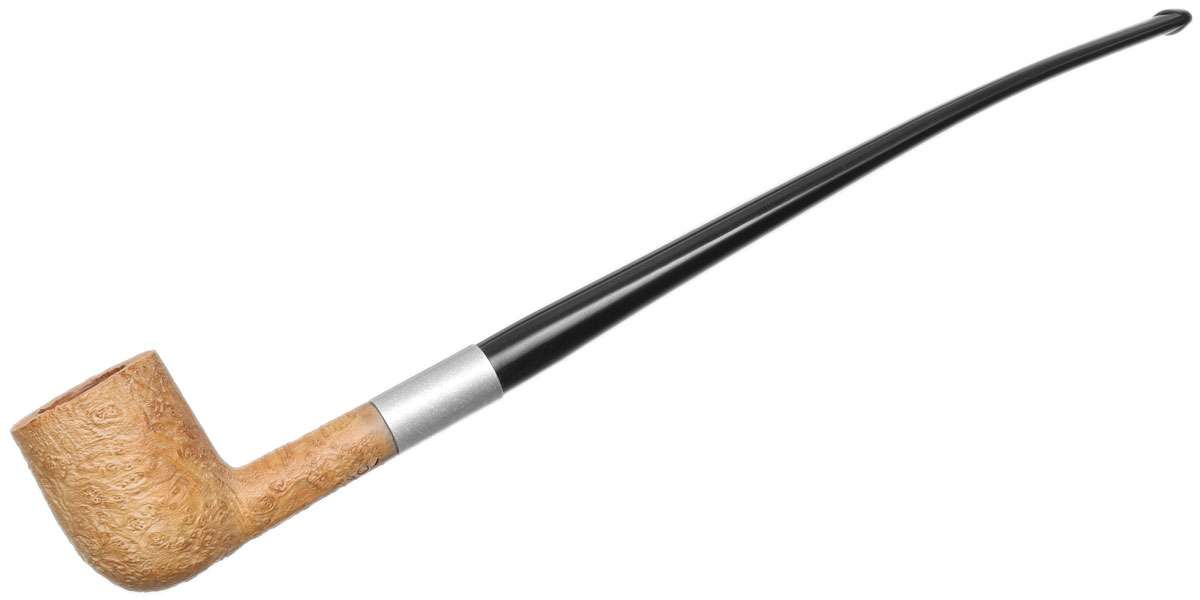 Clay Pipes Basic Briar Medium Billiard Churchwarden with Aluminum (9mm)