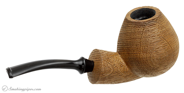 Werner Mummert: Sandblasted Old Oak Bent Brandy Tobacco Pipe