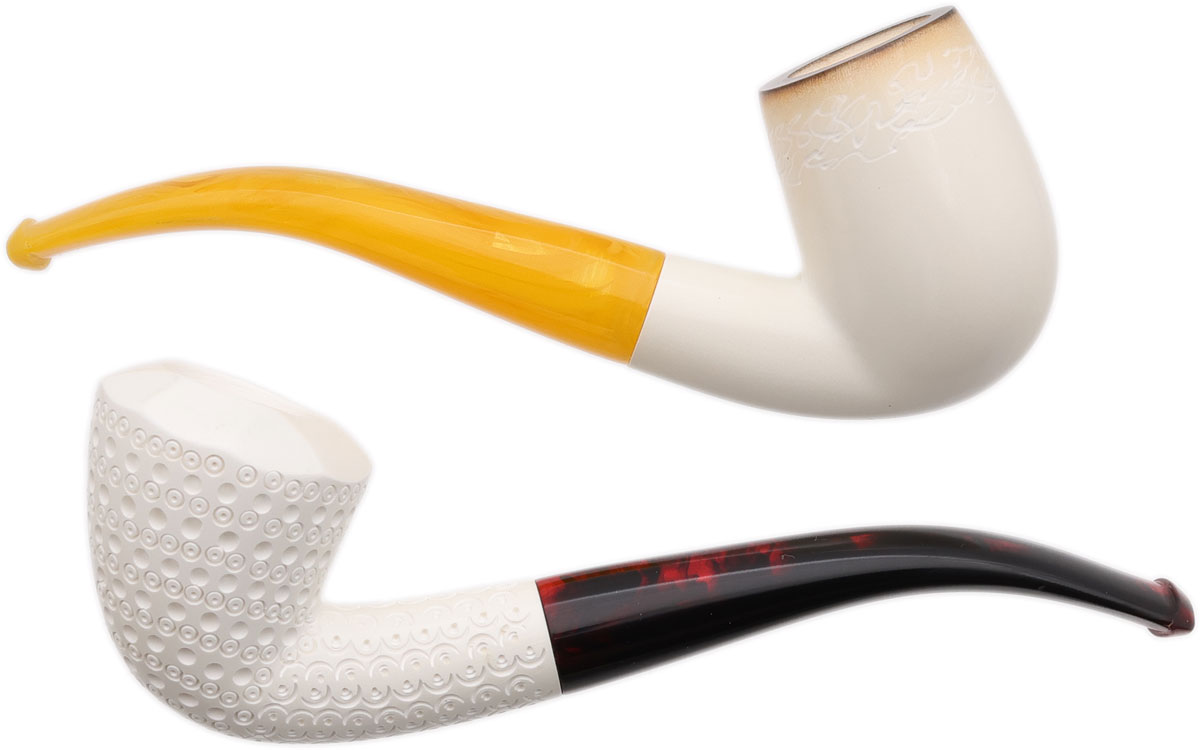 AKB Meerschaum Two Pipe Set (with Case)