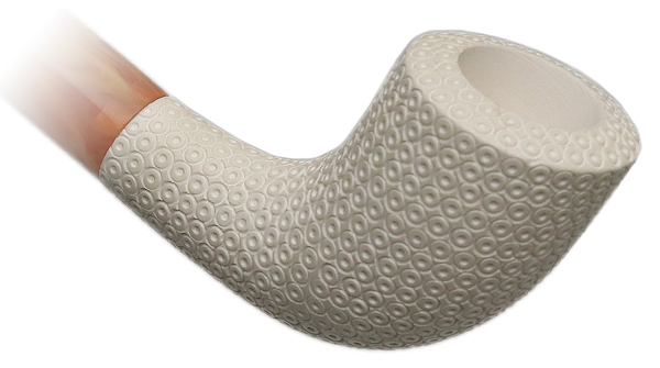 AKB Meerschaum Carved Bent Dublin Churchwarden (Muhsin) (with Case ...